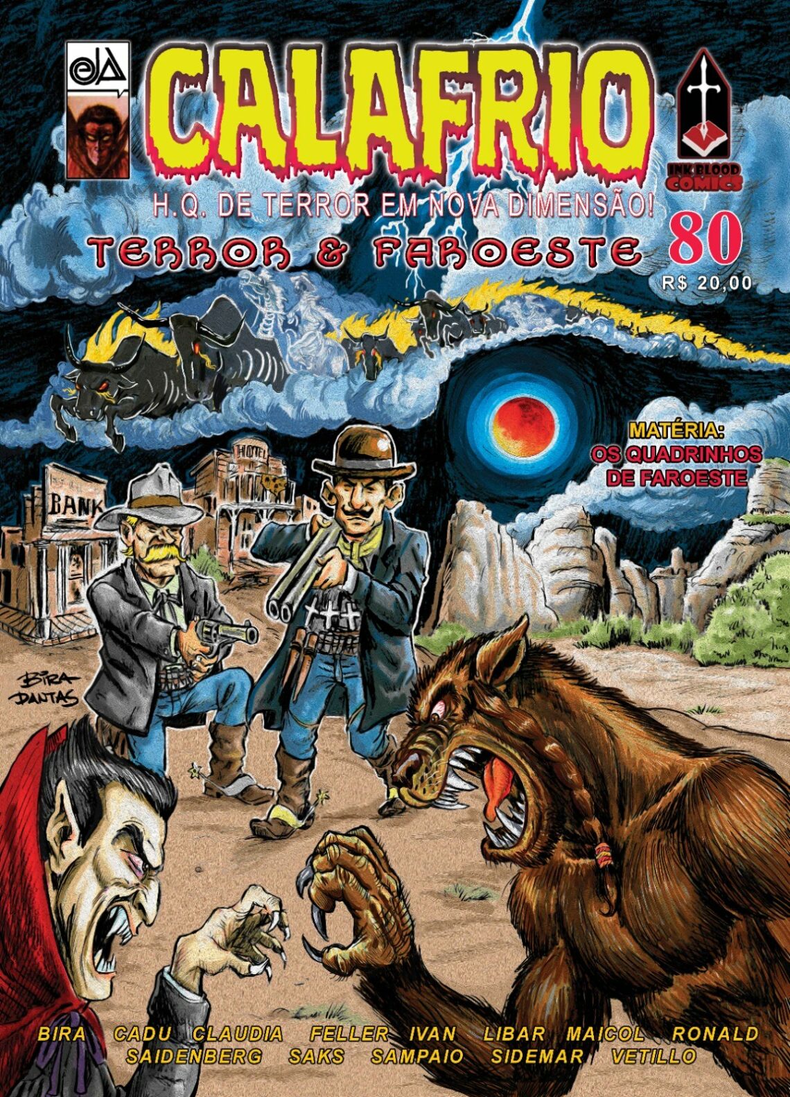 Edição 80 da ‘Calafrio’ é dedicada ao horror no Velho Oeste